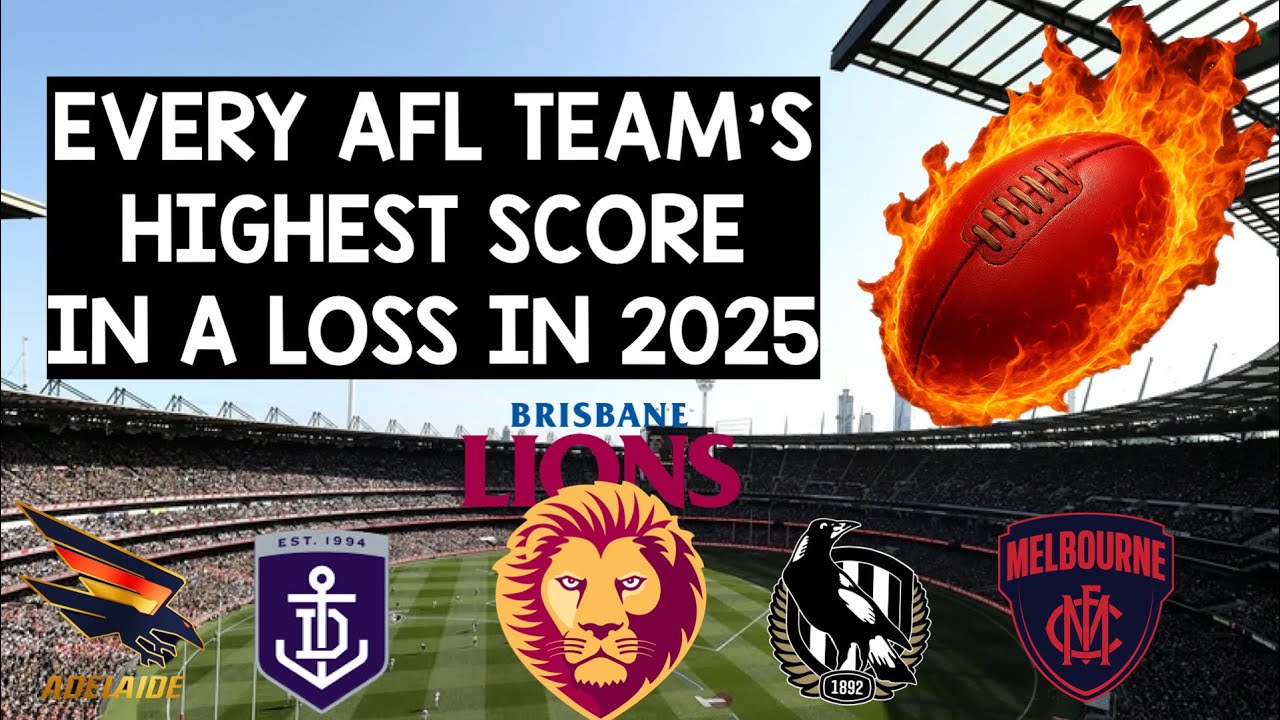 Every AFL Team’s Highest Score in a Loss in 2025 - YouTube