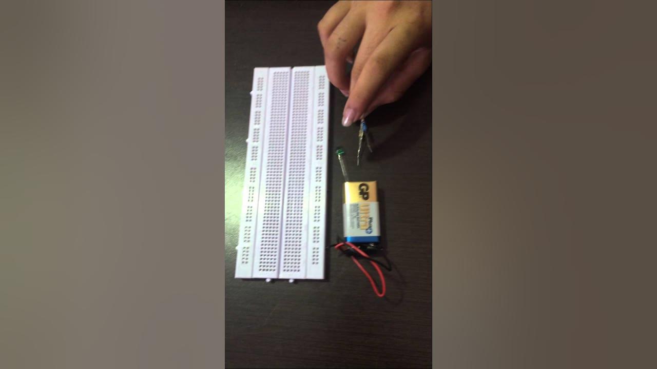 Como prender un led en protoboard - YouTube