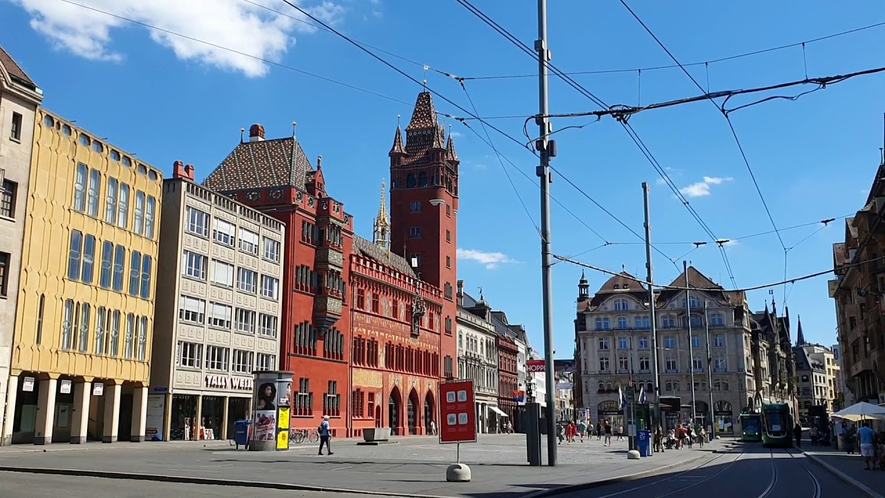 Market square in #Basel - Marktplatz in #Basel - YouTube