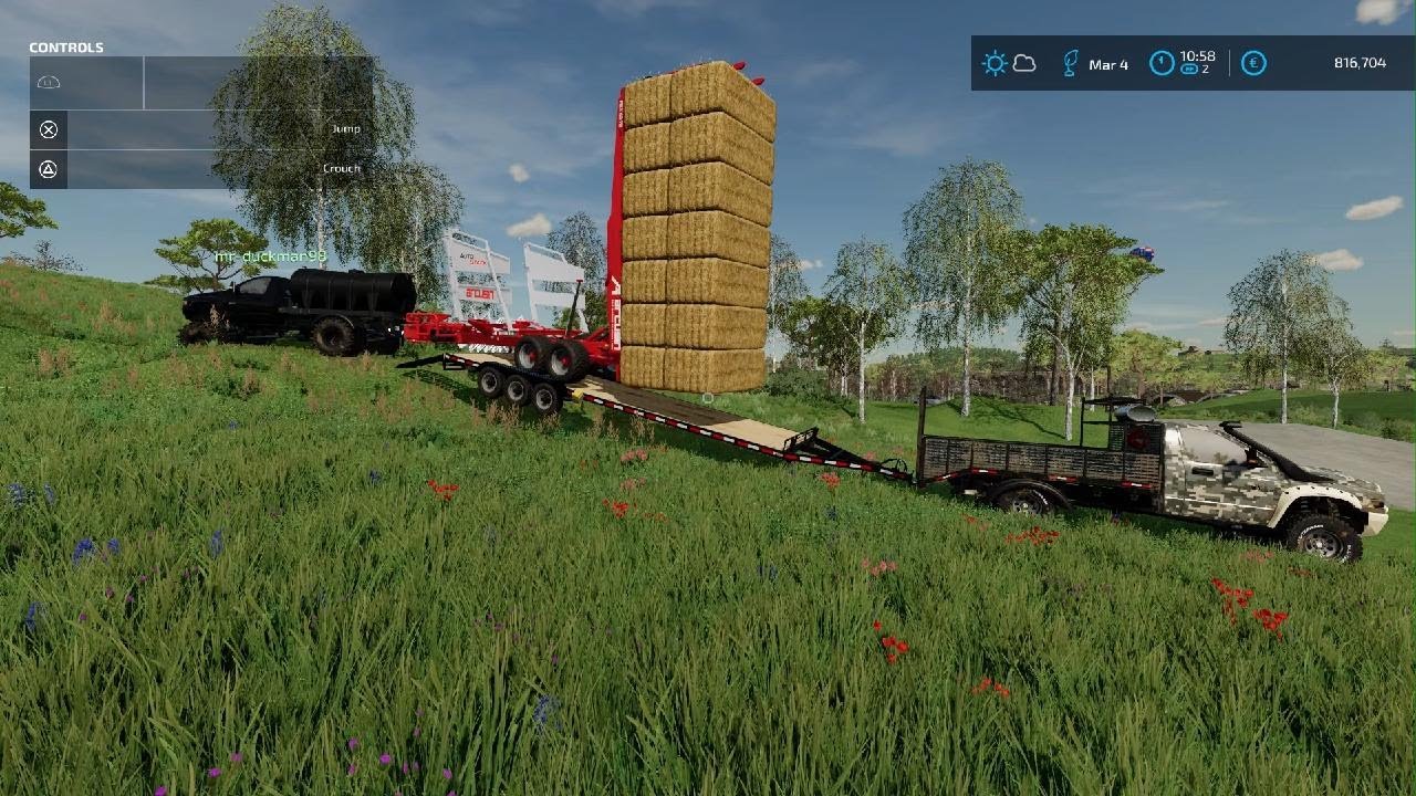 Farming Simulator 22 gone goofy - YouTube