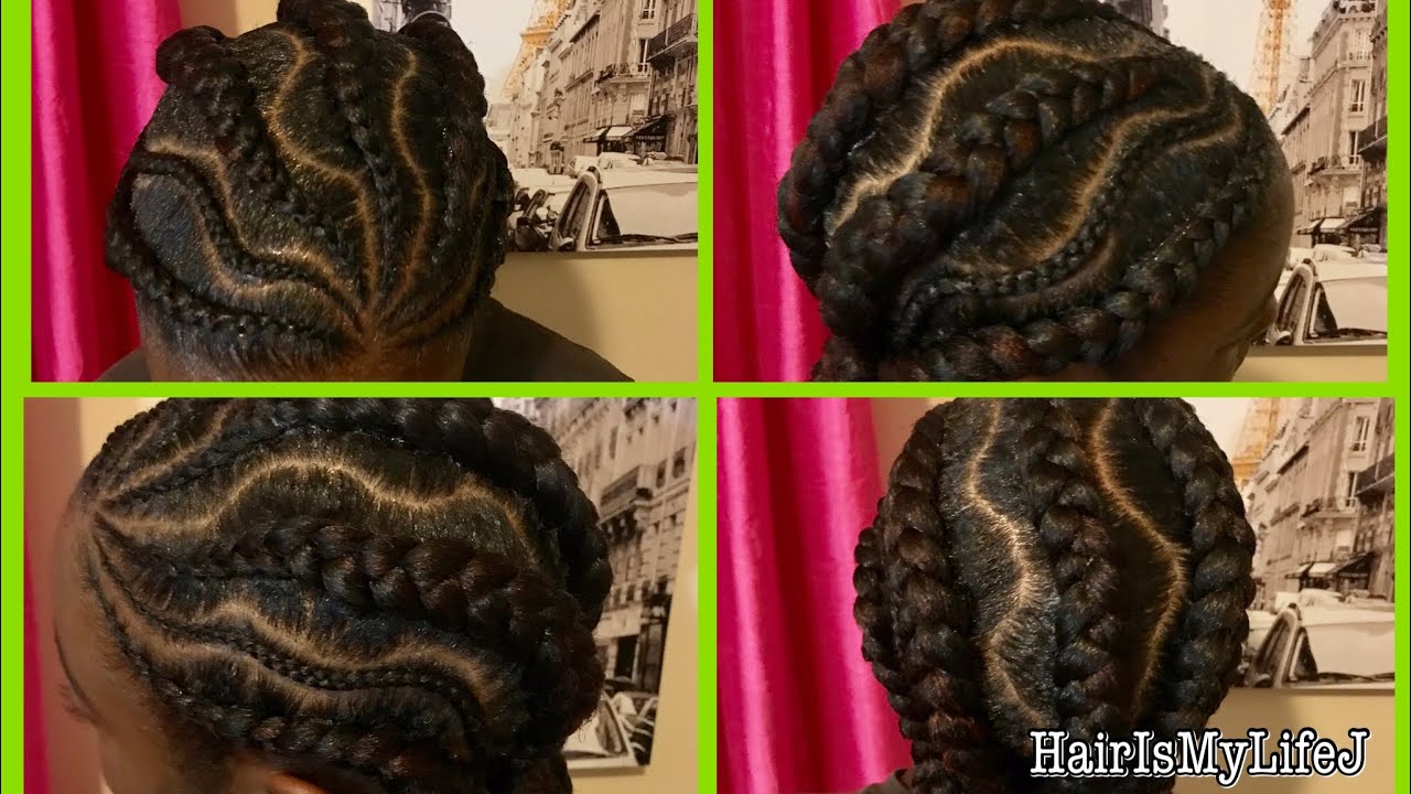 Squiggly Feed in Braids - YouTube