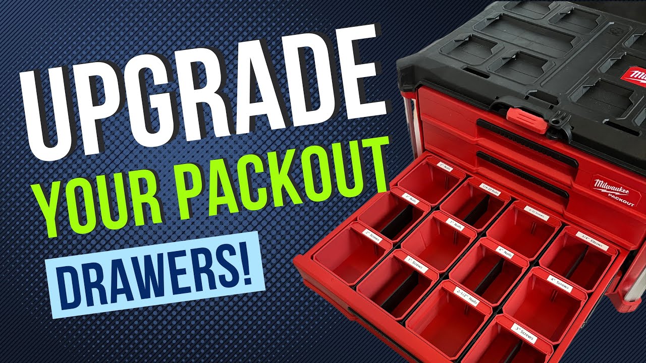 4 Drawer Milwaukee Packout storage bins by Pro Home Products - YouTube