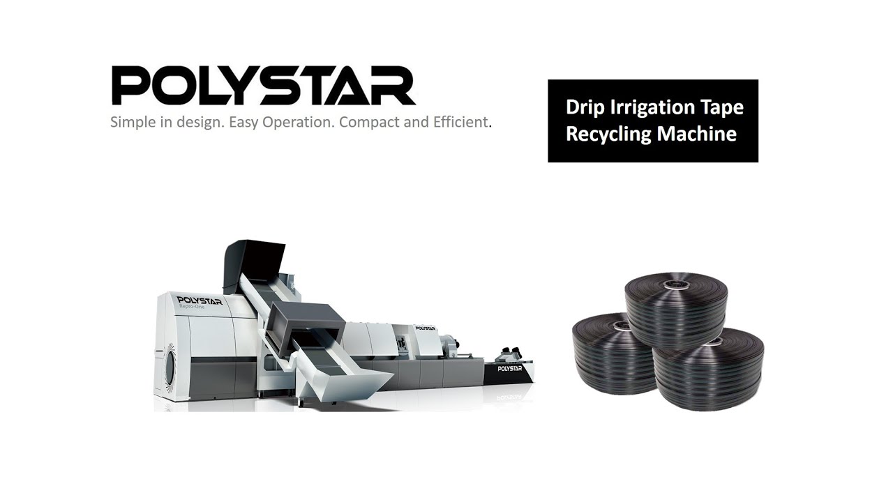 Drip Irrigation Tape Recycling Machine - YouTube