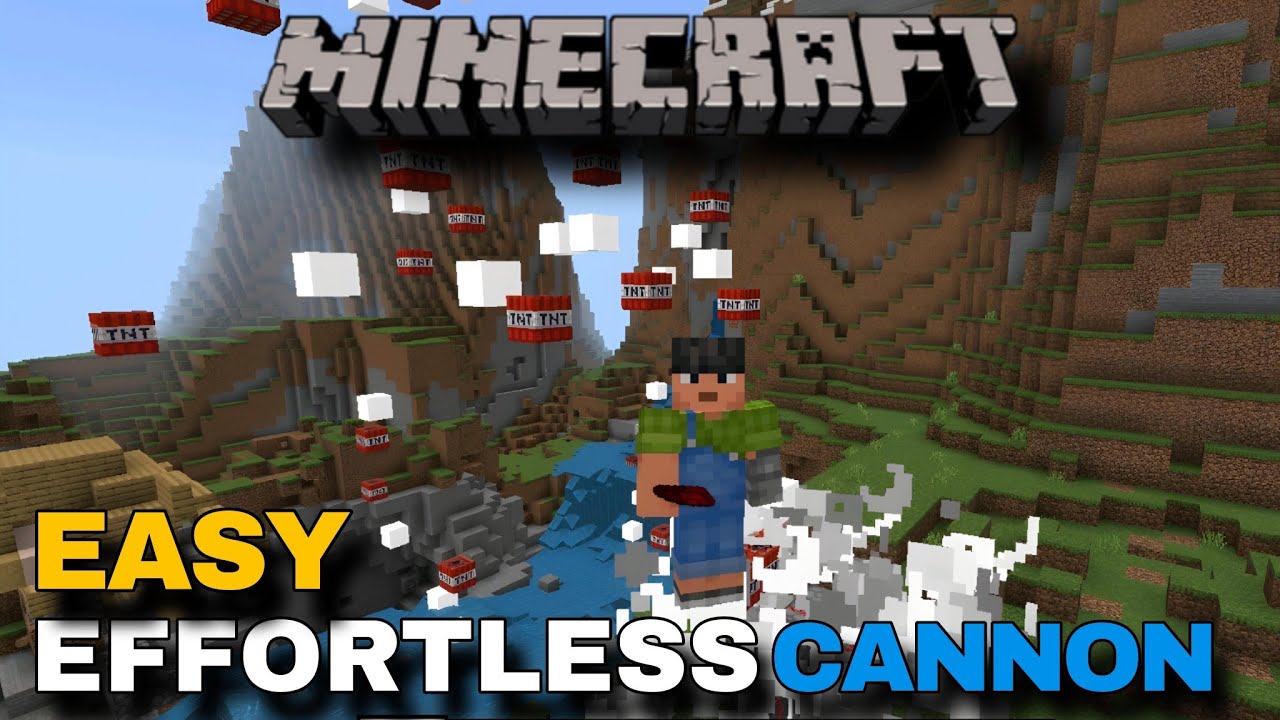 HOW TO BUILD EFFORTLESS TNT CANNON || MINECRAFT - YouTube