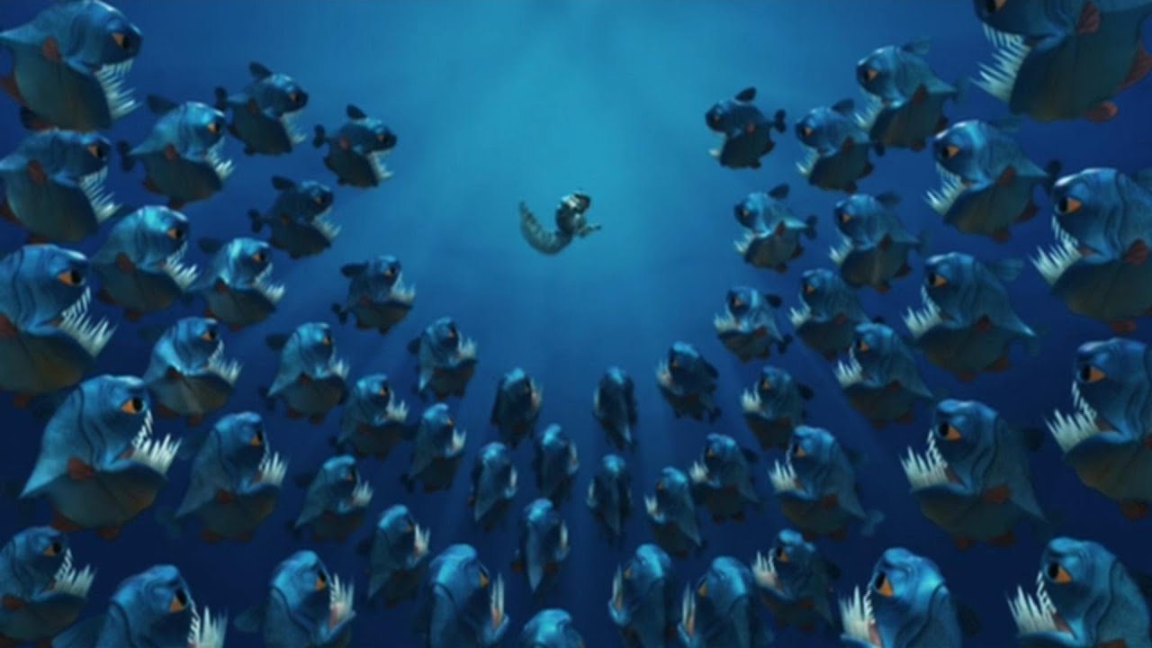 Ice Age 2 Scrat Vs Piranhas Youtube