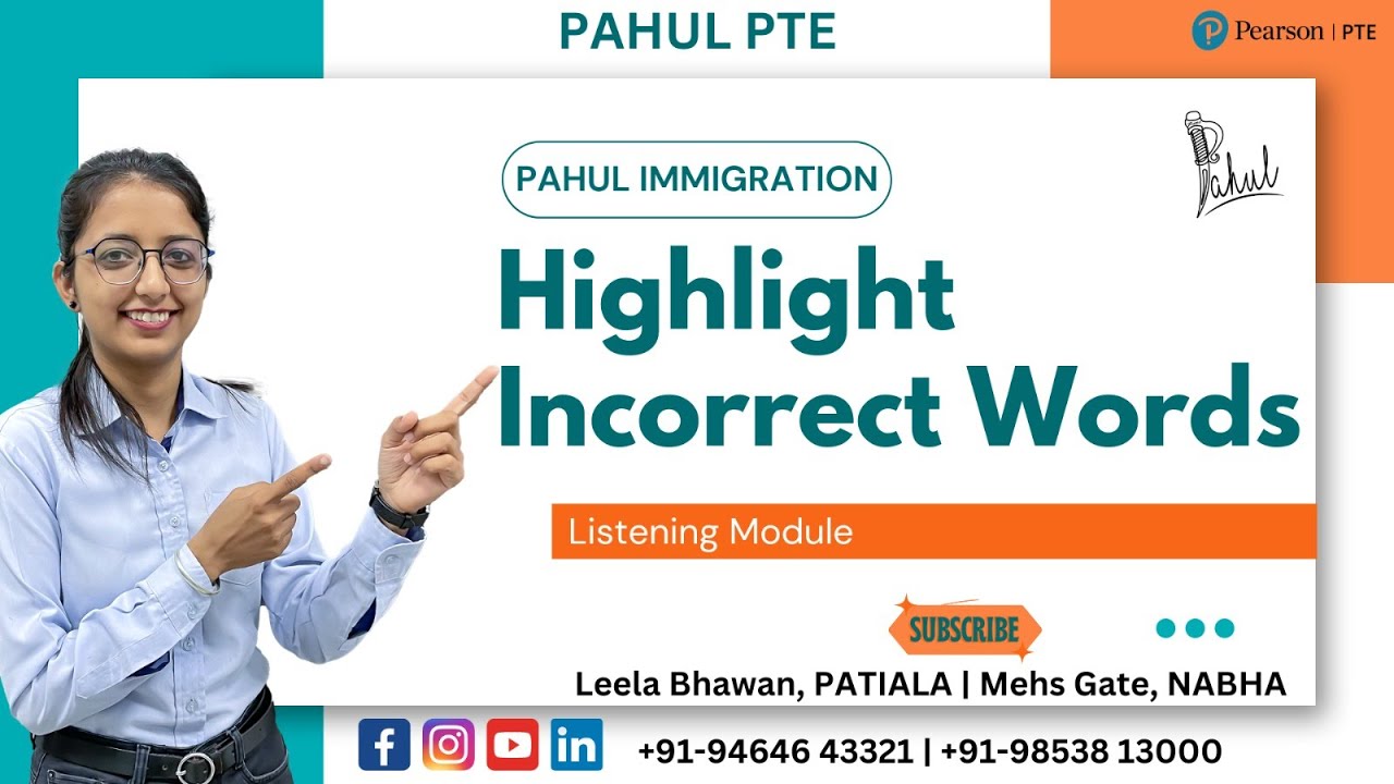 PTE Listening Highlight Incorrect Words YouTube pte-listening-highlight-incorrect-words-youtube