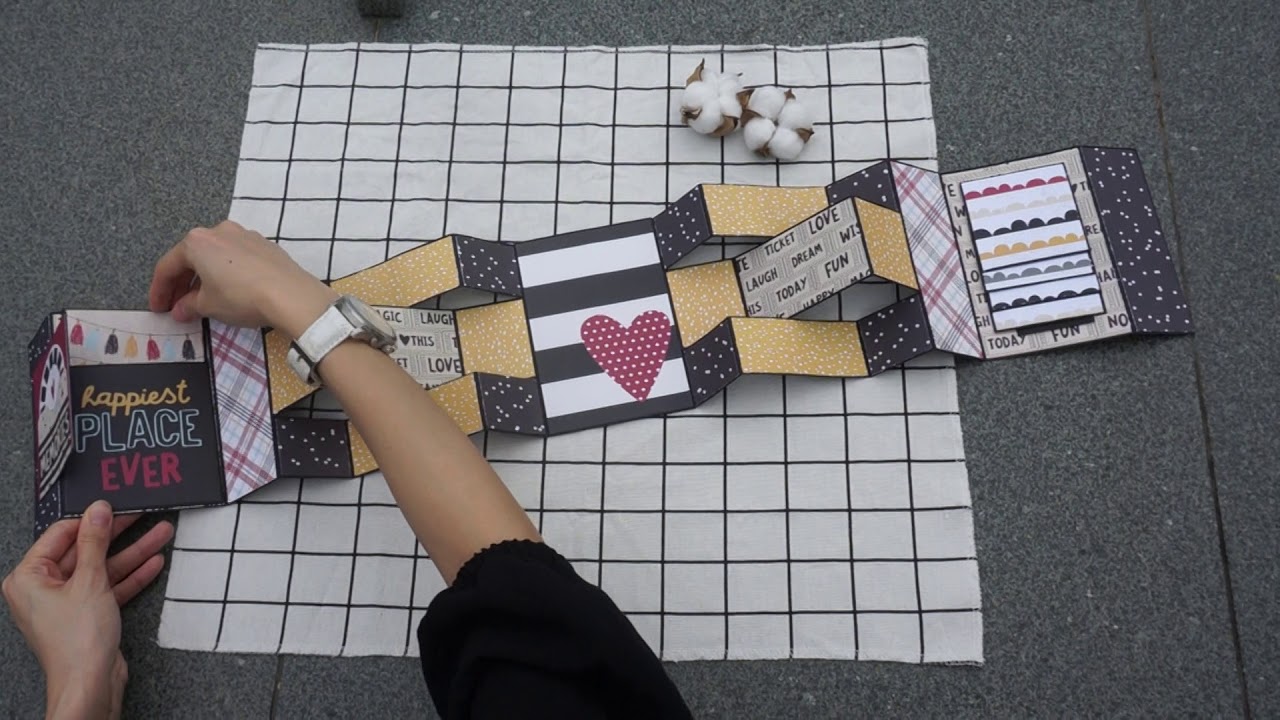 Double Tri-shutter Card - YouTube