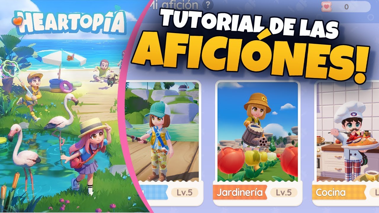 🌈HEARTOPIA | Tutorial sobre las AFICIONES! - YouTube