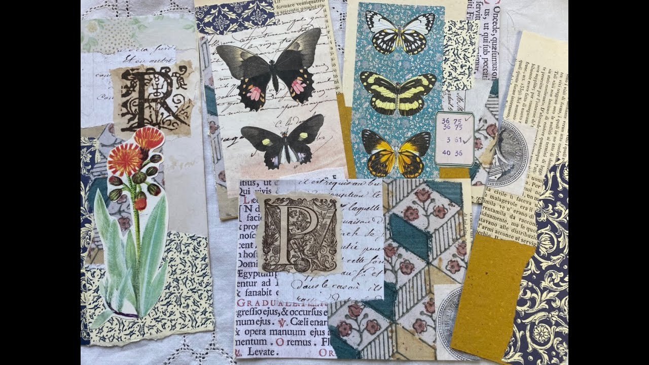 How to COLLAGE my TOP TIPS for junk journals - YouTube