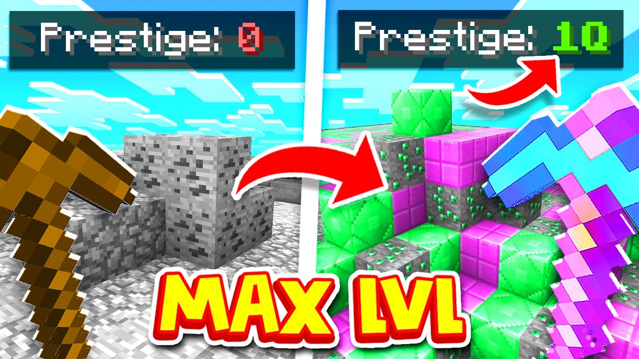 My PICKAXE has the MAX LEVEL PRESTIGE ENCHANT in MINECRAFT: PRISONS ...