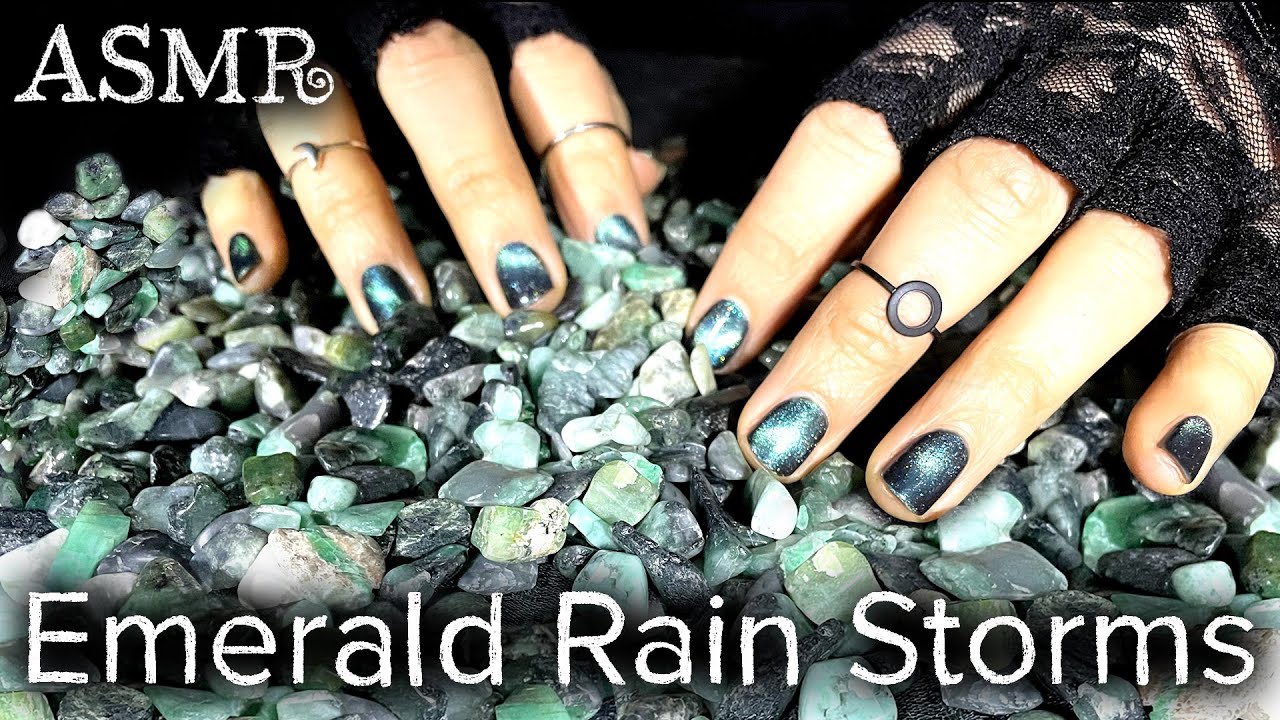 ASMR with Emeralds! Rain Sounds with Soft Spoken Storytime - YouTube