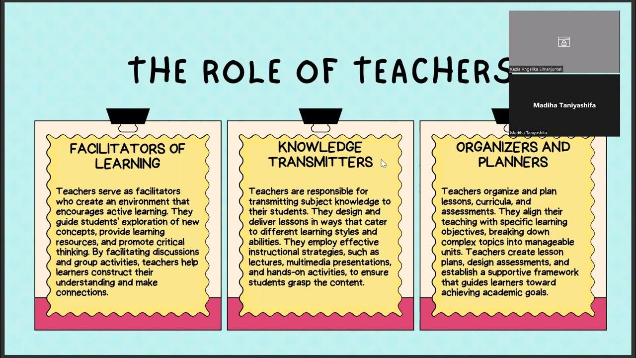 GROUP 9 THE ROLE OF TEACHER AND LEARNERS - YouTube