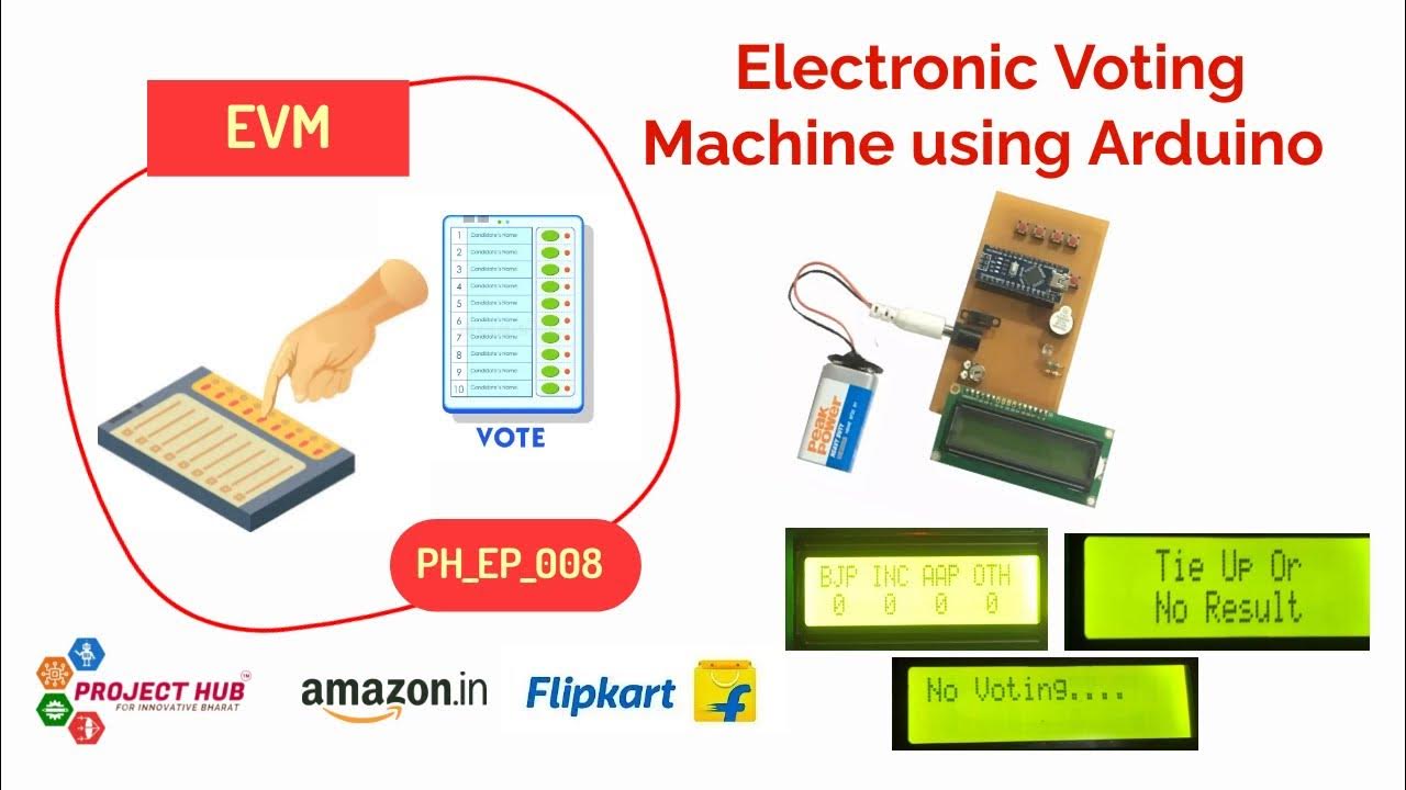 Electronic Voting Machine using Arduino and LCD 16x2 - YouTube