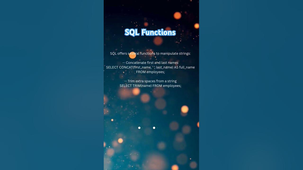 Sql Functions ⌨️ Sql Sqltraining Sqlforbeginners Sqlab