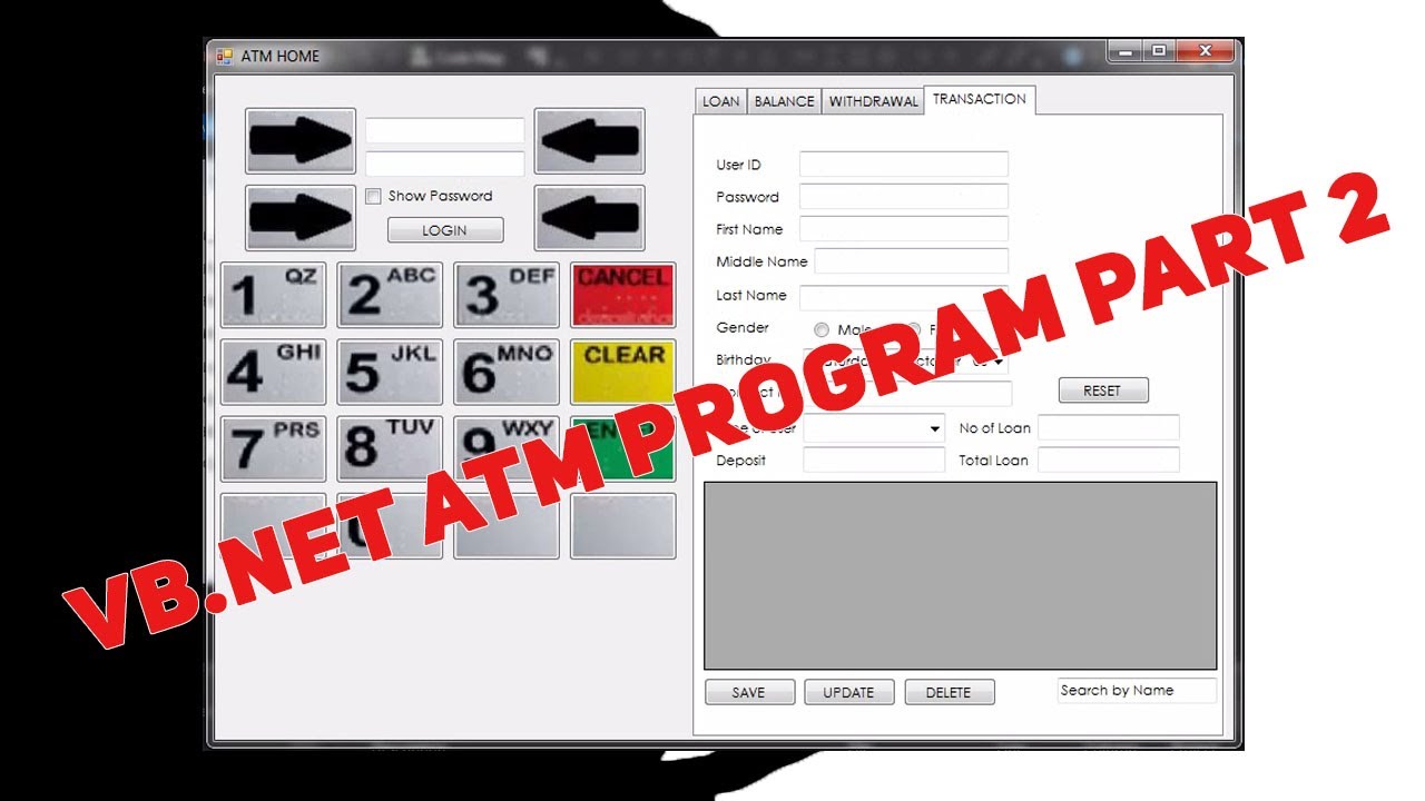 VB NET ATM System Creating Database Tutorial Part 2 - YouTube