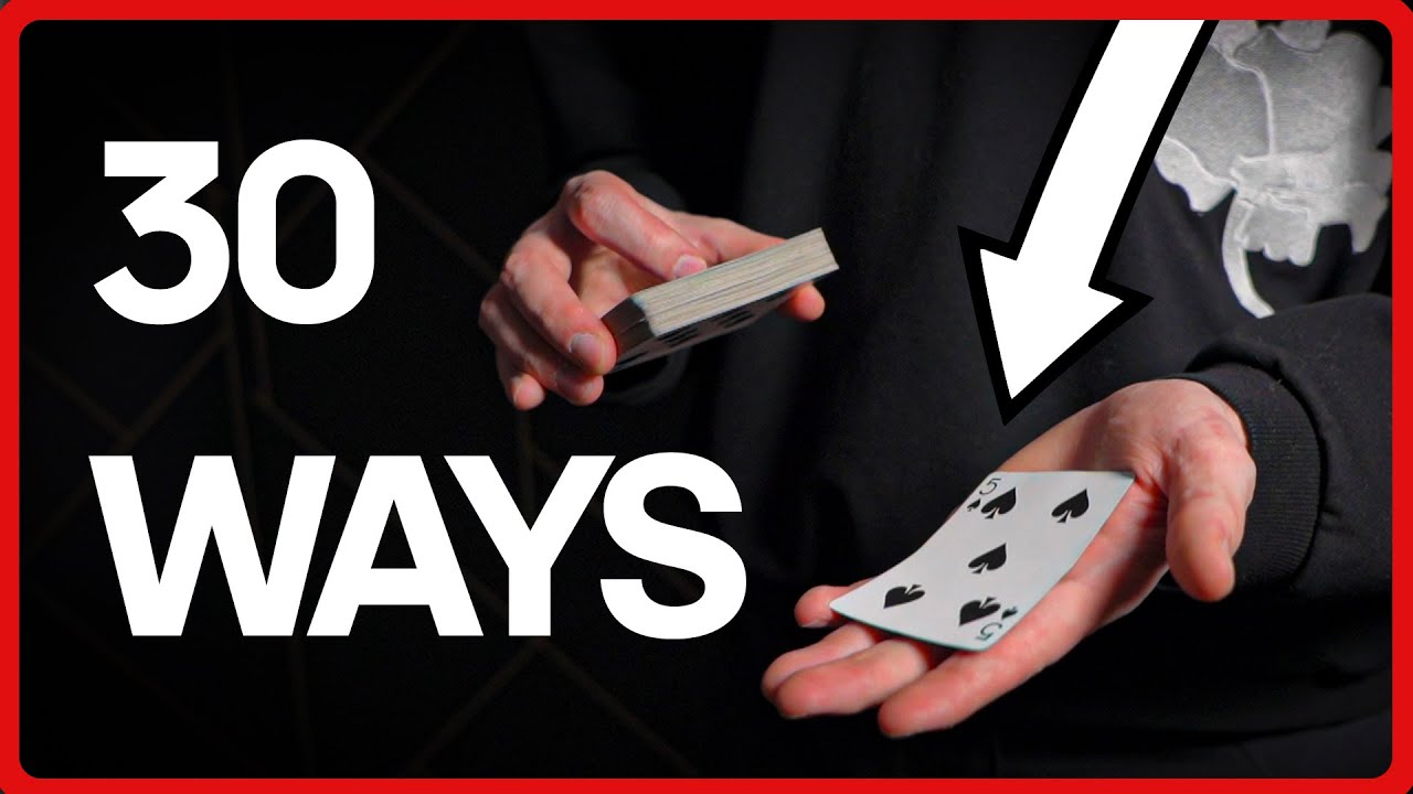 30 Ways Magicians Palm Playing Cards (NOT A Magic Tutorial) - YouTube