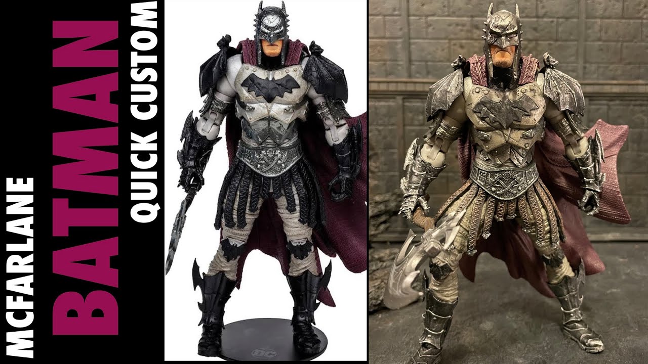 McFarlane Gladiator Batman- Quick Custom - YouTube