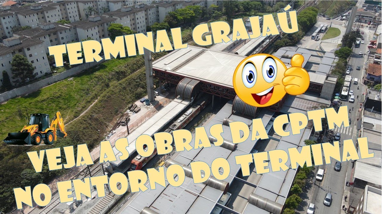 OBRAS DA CPTM NO ENTORNO DO TERMINAL GRAJAÚ,SEGUE AS OBRAS ATÉ A ...