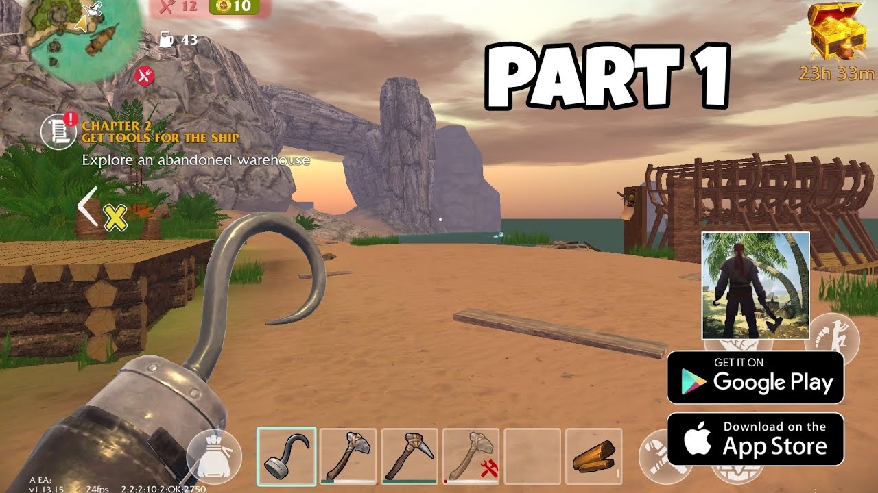 Last Pirate: Survival Island Gameplay Part 1 | Best Offline Survival ...