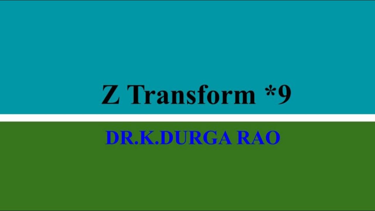 🔷️z transform || Convolution of 2 sequences using z transform *2 || SS🌺 ...