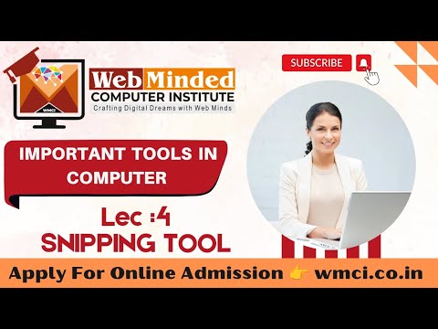 SNIPPING TOOL (Lec - 04 )|IMP TOOLS IN COMPUTER | #snipping #tool #wmci ...