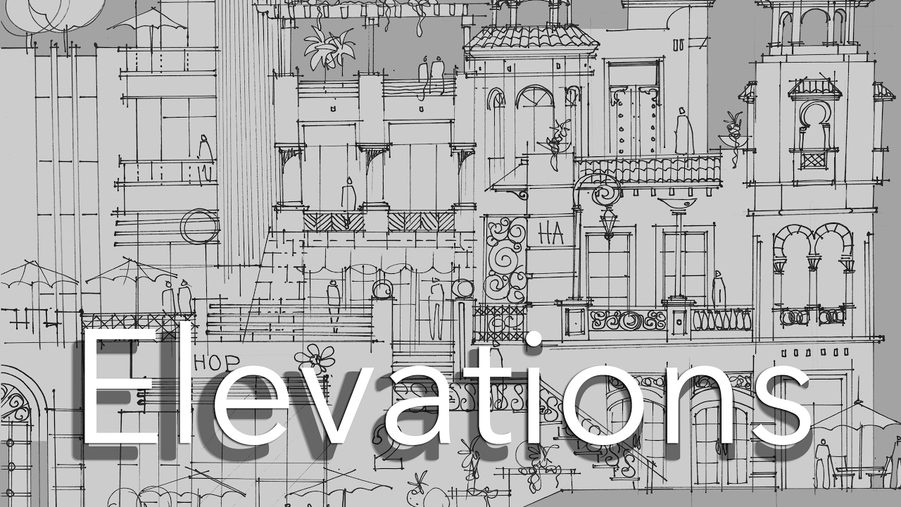 Architecture Sketch Tutorial 4 Elevation - YouTube
