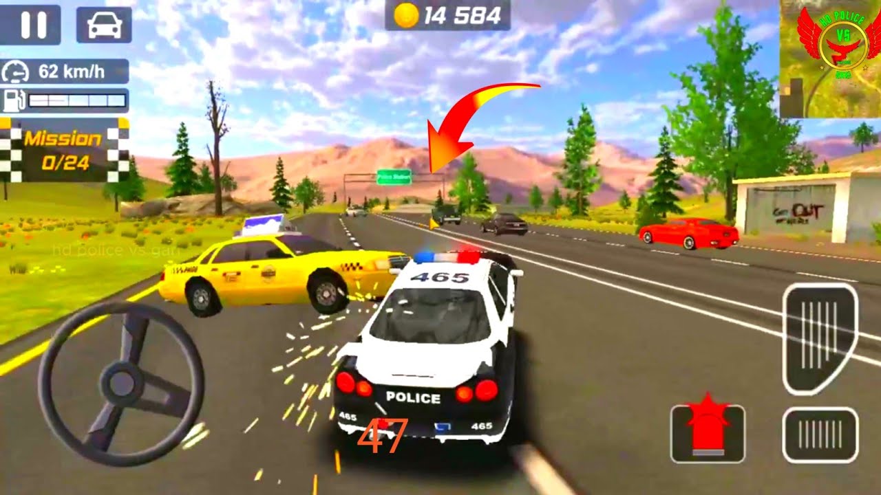 HD police vs gari game #747 police Gameplay Best Car Games Drift Gari ...