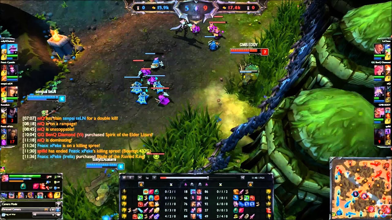 GMB niQ, Diamond & EDward vs. Fnatic xPeke & Cyanide - LoL Challenger ...