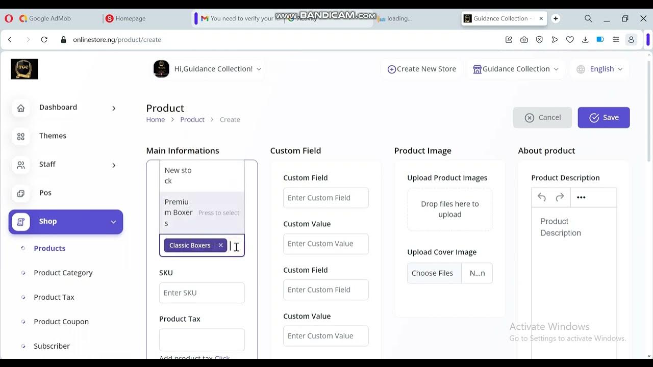 How to upload products to your store - YouTube