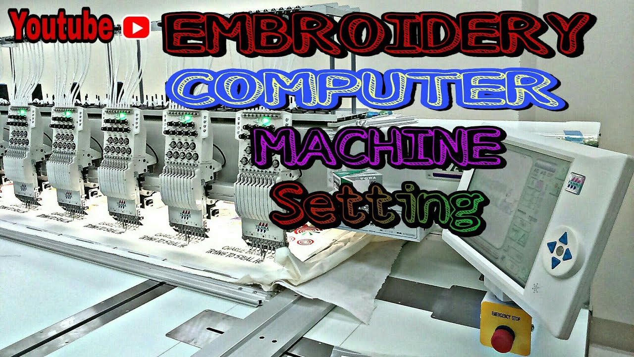 Embroidery Computer Machine All Process Work Bangladesh - YouTube