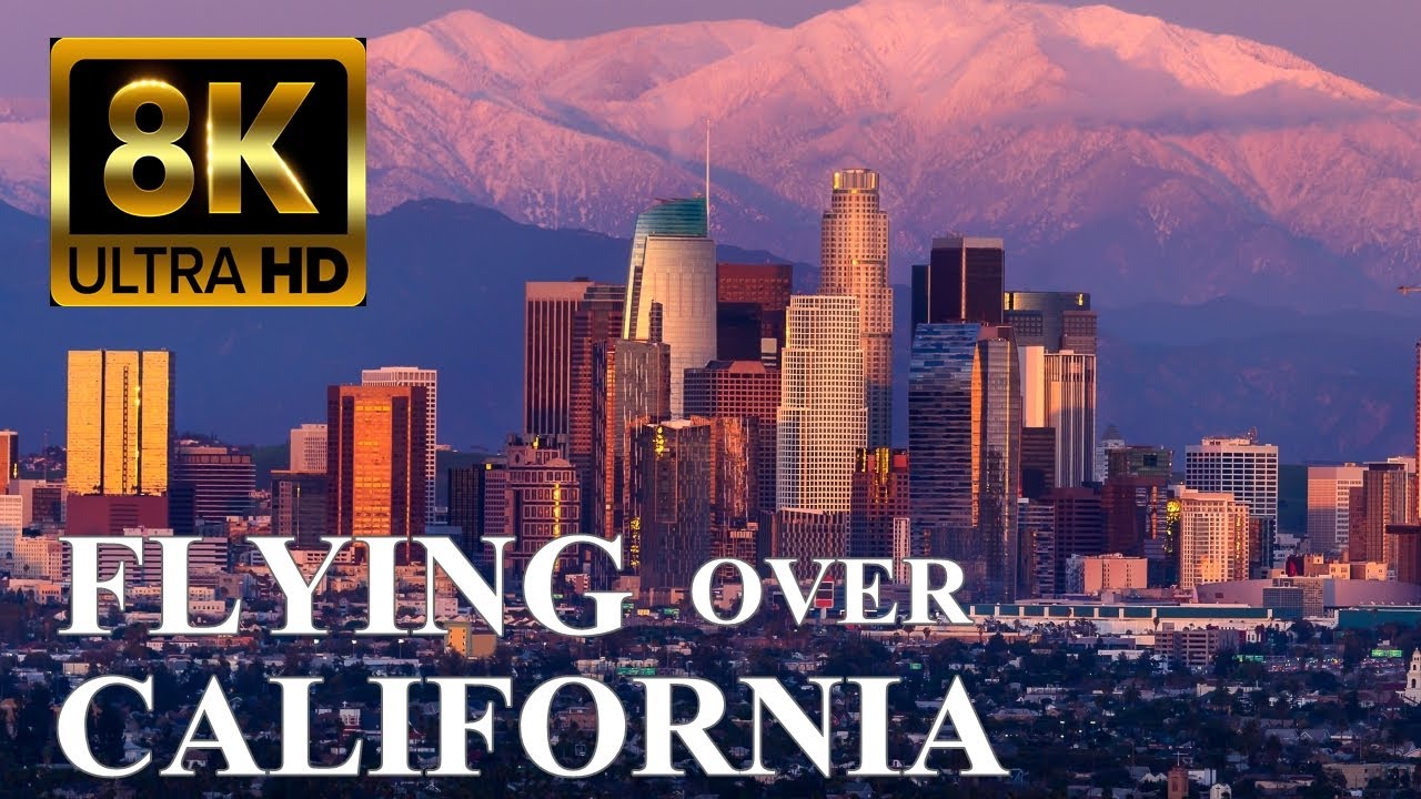 Flying over California, United States of America 8K Ultra HD - YouTube