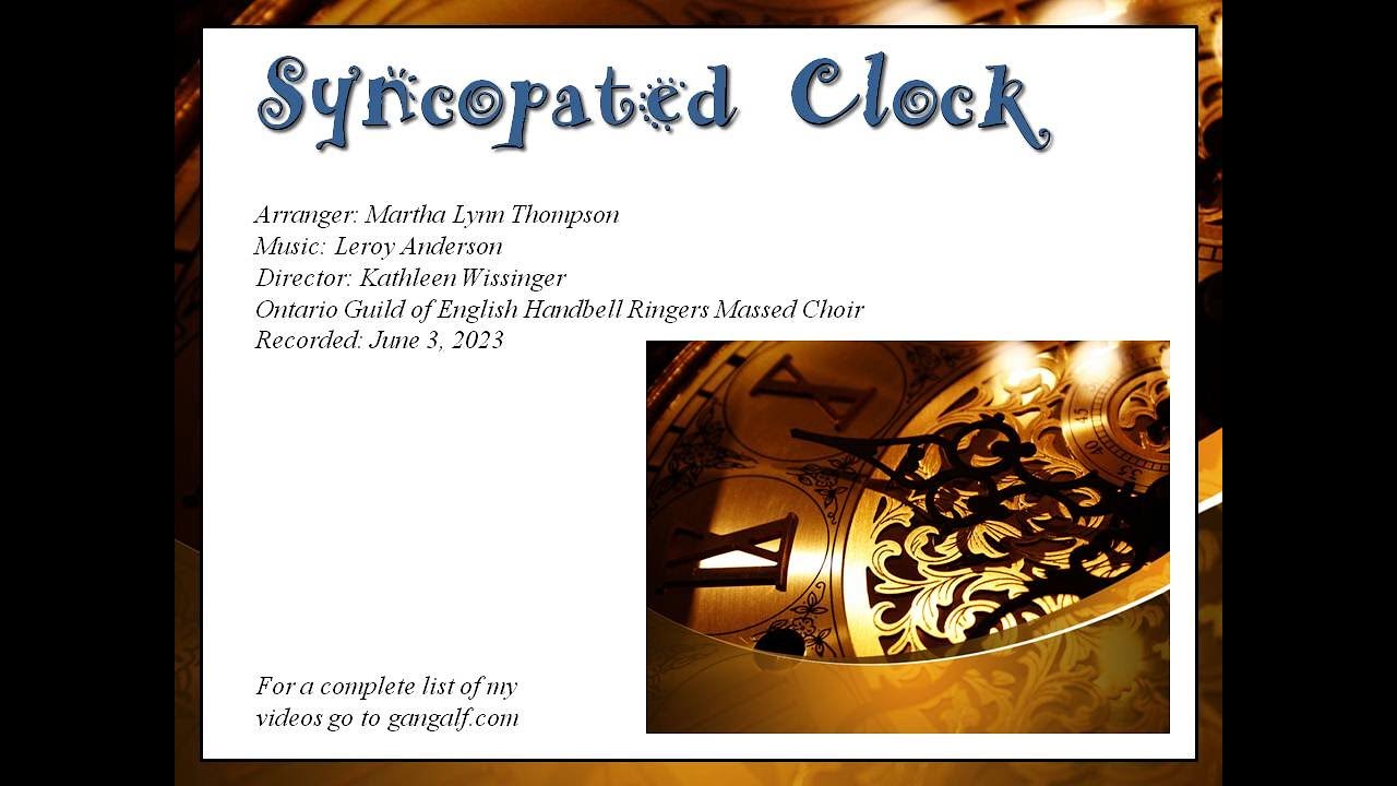 Syncopated Clock (OGEHR) - YouTube