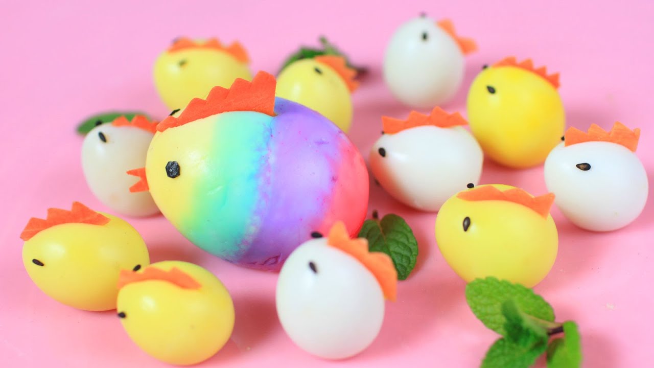Easter Chicken-Shaped Eggs - YouTube