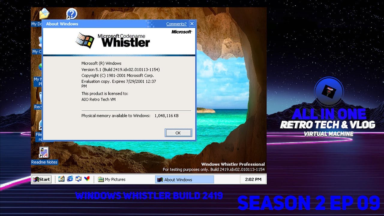 All in One Retro Tech Virtual Machine Season 2 EP09 Windows Whistler ...