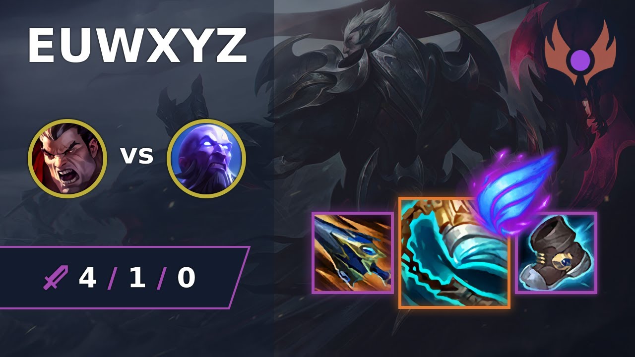 [ EUWXYZ ] Darius TOP vs Ryze | EUW MASTER | LOL Season 2024 - YouTube
