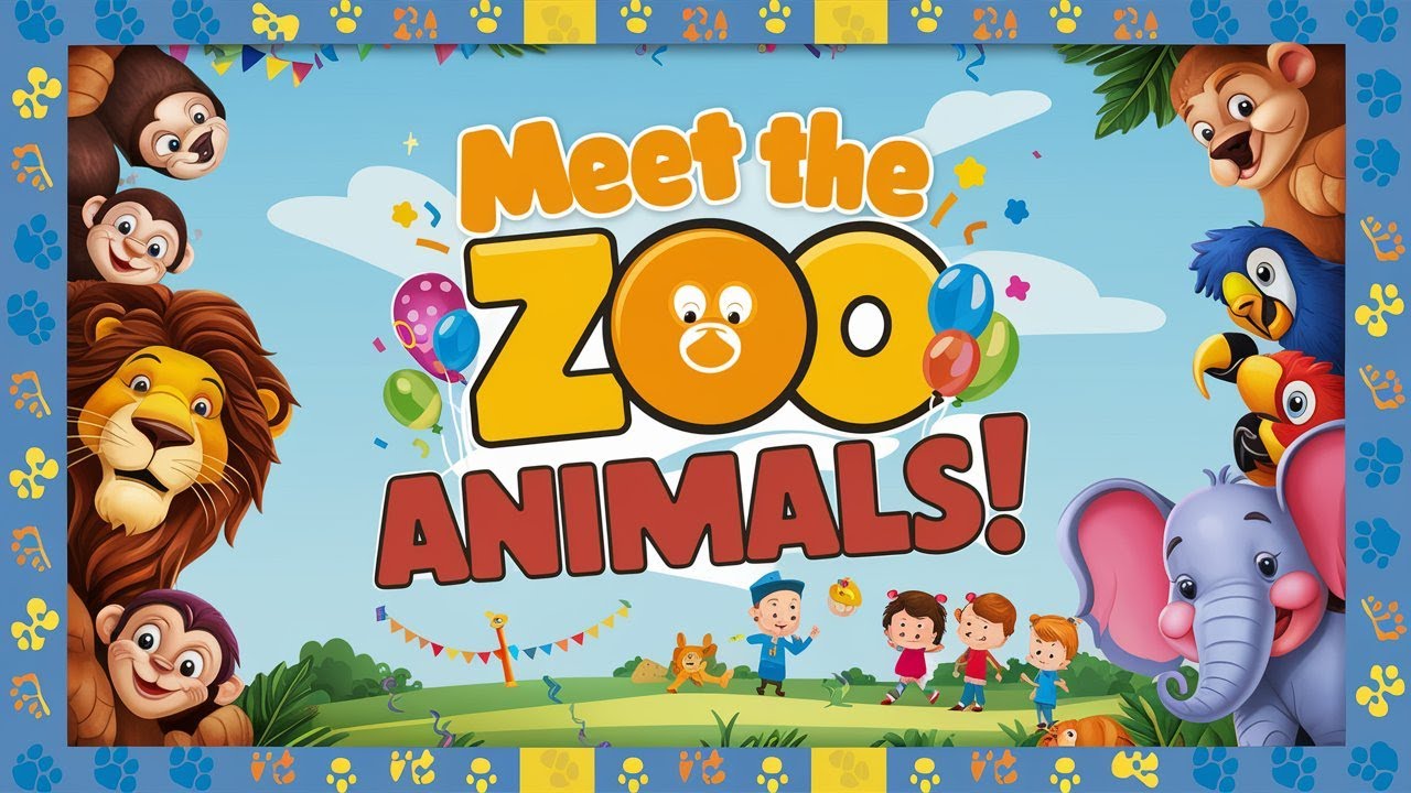 Meet the Zoo Animals | Zoo Adventure | Fun with Zoo Animals | Nursery ...