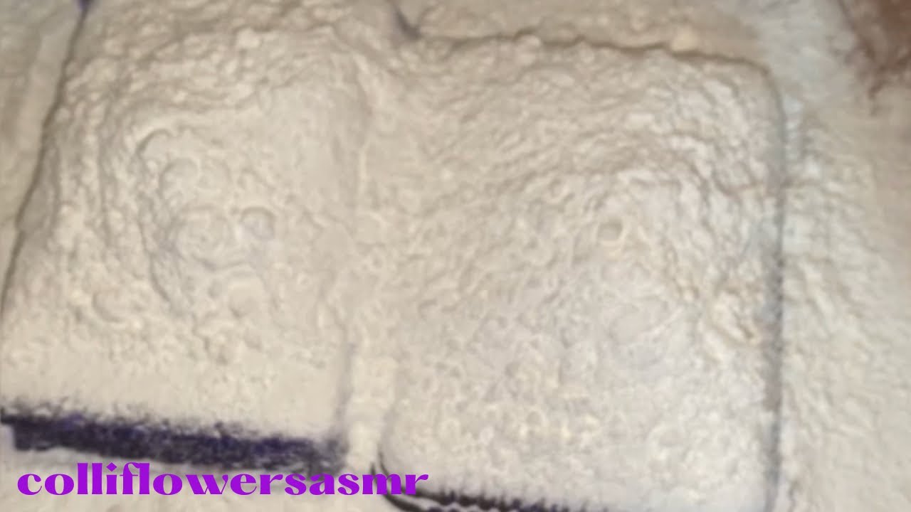 {Requested} 2 Purple Gym Chalk Slabs covered in Cornstarch | Satisfying ...