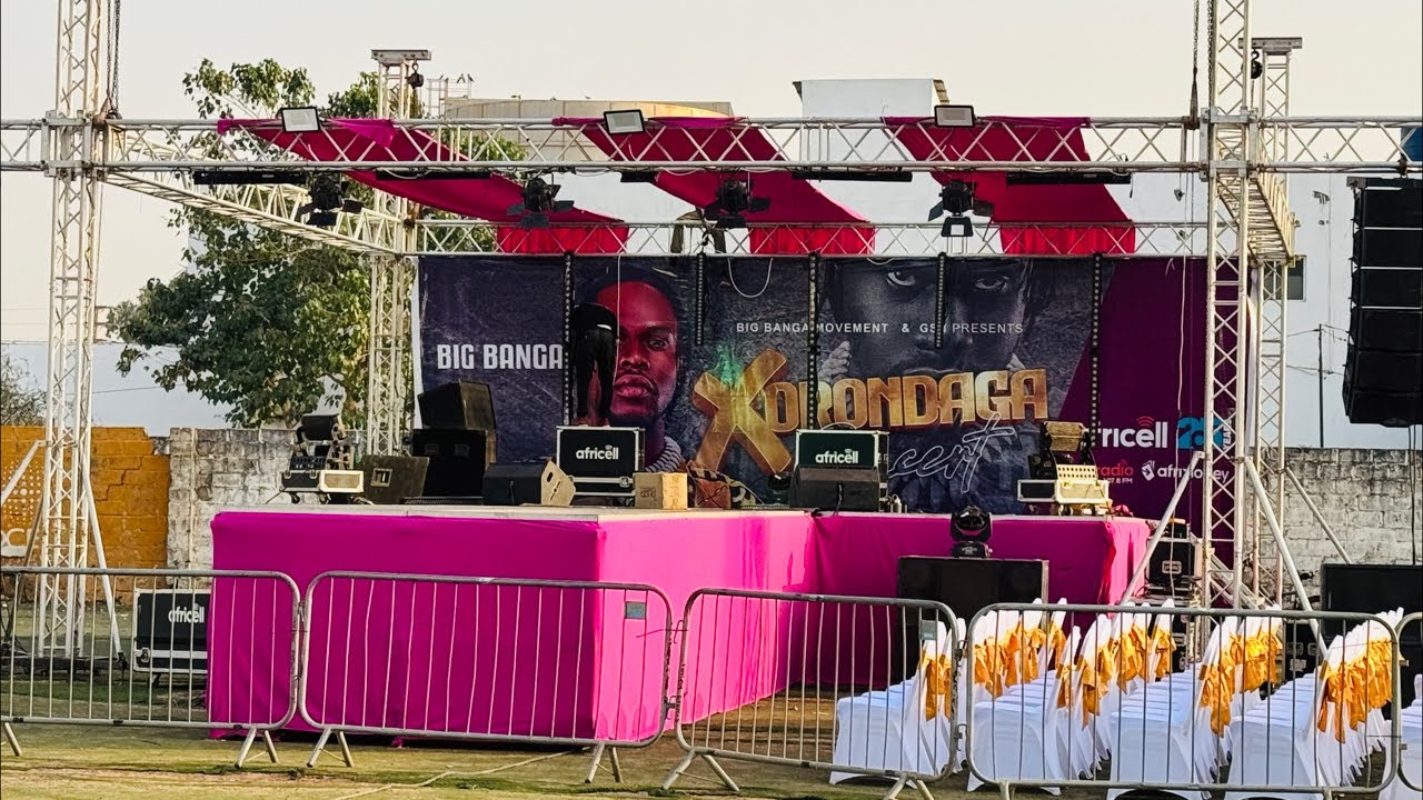 Sound Check & Set Up - Big Banga Xorondaga Concert - YouTube