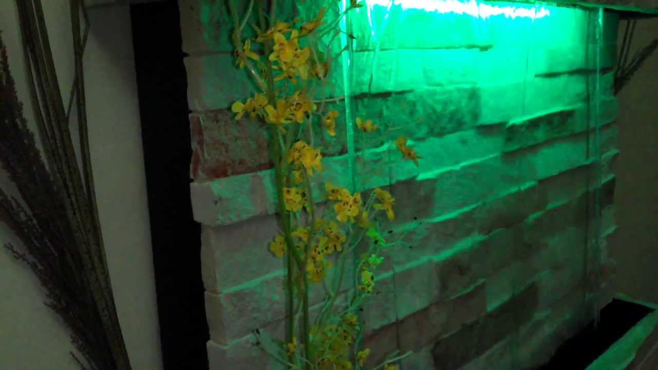 Muro de agua con luz led ULTRALIVIANO SOLO PESA 6 Kgs (FACIL ...