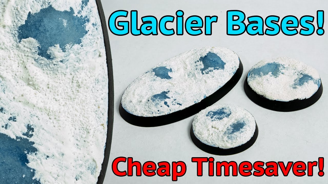 TIMESAVER BASING! 🥶 Freezing Frightening Glacier Bases, Using 2 Paints ...