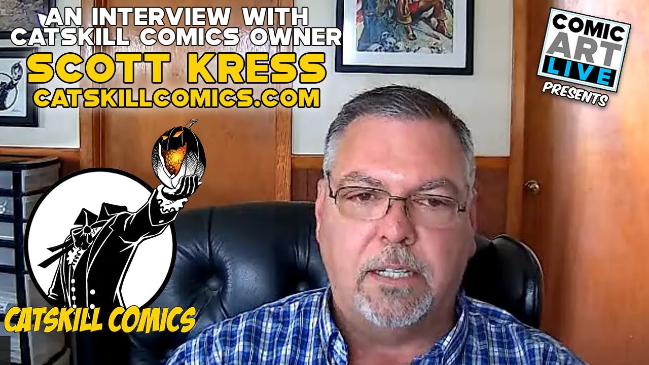 Interview with Comic Art Rep Scott Kress From Catskill Comics - YouTube