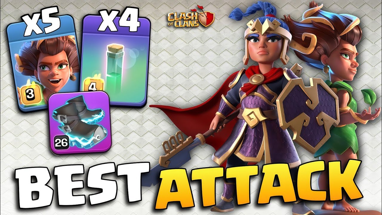 RC Walk Invis Electro Boots | RC Charge with RR Spam | TH17 Attack ...