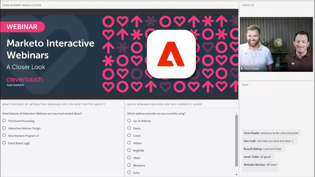 Clevertouch Webinar: Marketo Interactive Webinars - YouTube