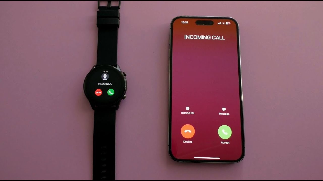 iPhone 14 Pro Max + Smart Calling Watch Incoming Call - YouTube