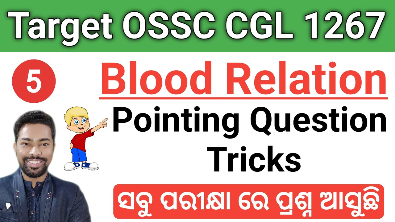 Blood Relation || Pointing Questions Trick || Reasoning Class For OSSC ...