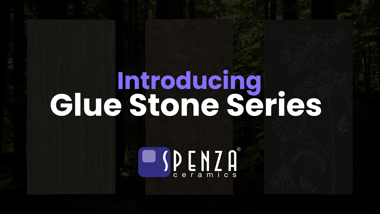 Glue Stone Series | Latest Tile Collection | Spenza Ceramics - YouTube