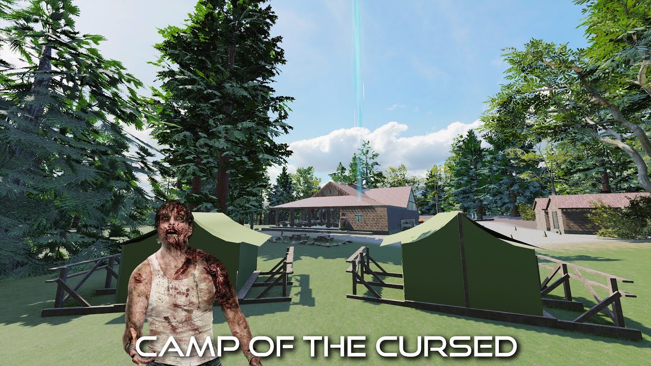 Bo3 New Custom Zombies Camp Of The Cursed With 6 Players - YouTube