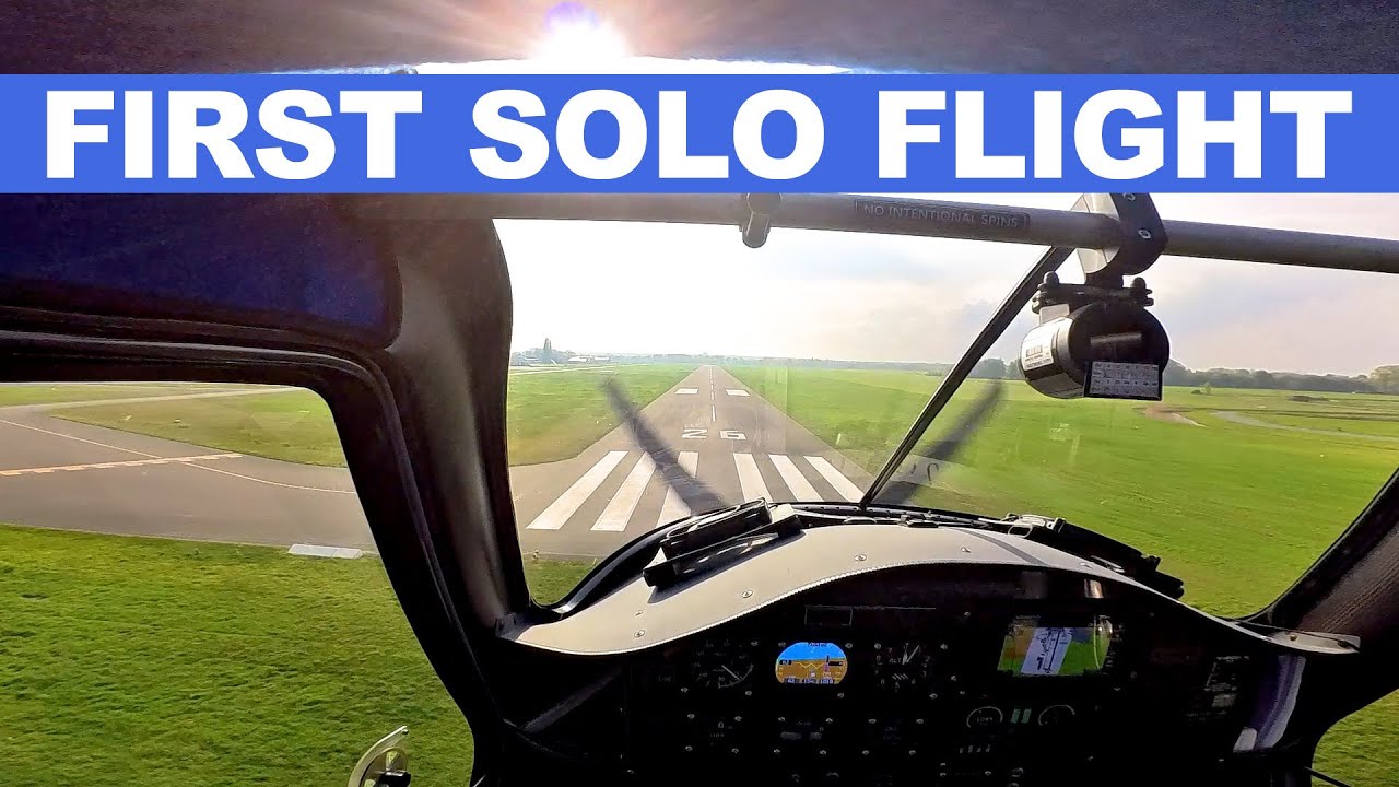 My first solo flight, completely alone! 🛩️- Solo Flight #1 - My Journey ...