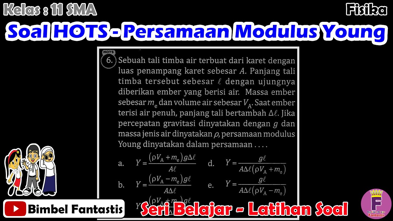 Soal HOTS - Persamaan Modulus Young || Seri Belajar || No 6 || 2022/K11 ...