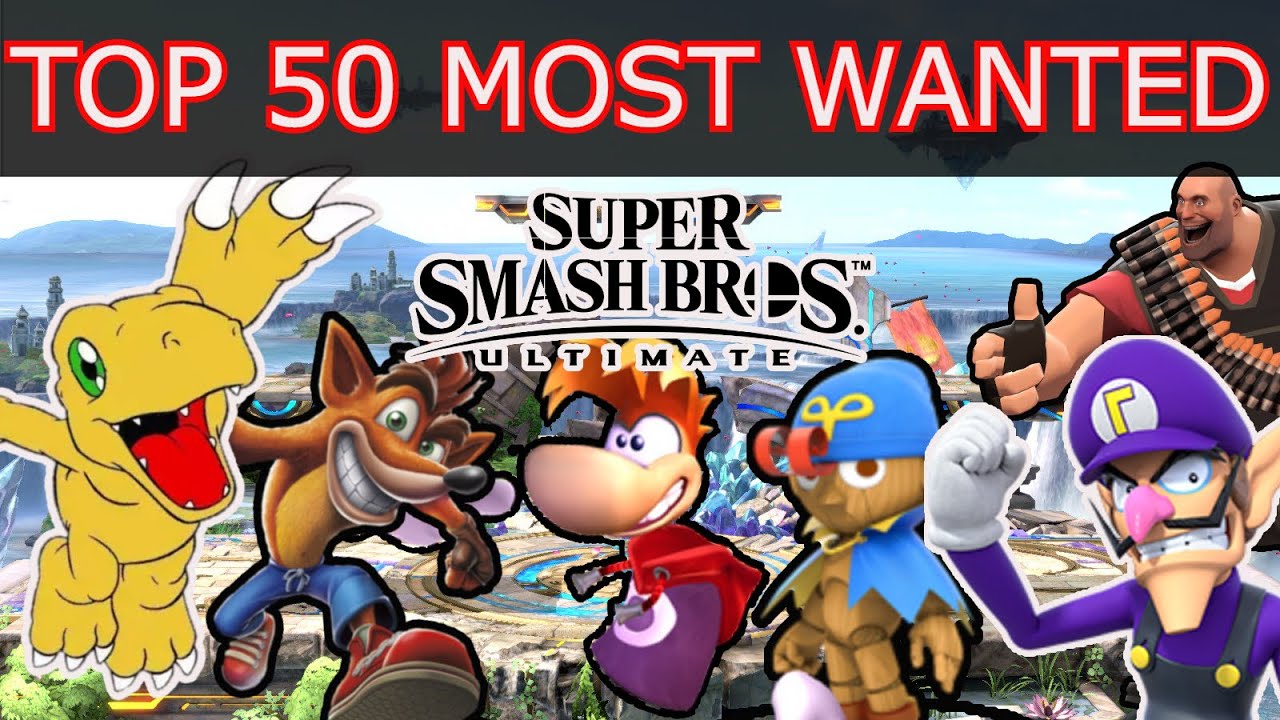 my TOP 50 MOST WANTED CHARACTERS | Smash Bros DLC - YouTube